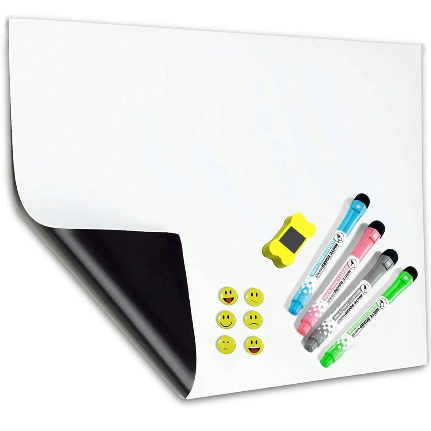 Dry Erase Magnetic Whiteboard with Markers | Robust