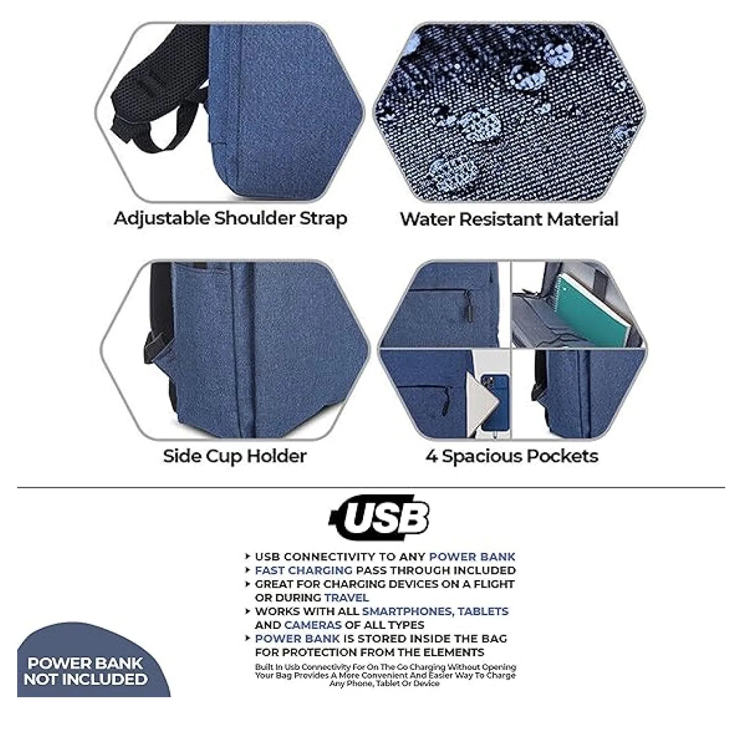 Travel Laptop Backpack with Adjustable Straps | Robust